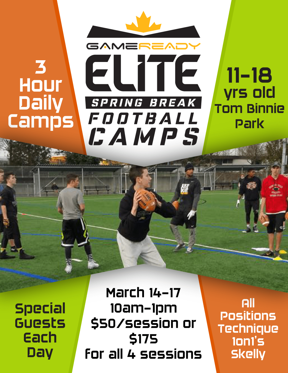 Elite Position Spring Break Football Camp - Game Ready Fitness